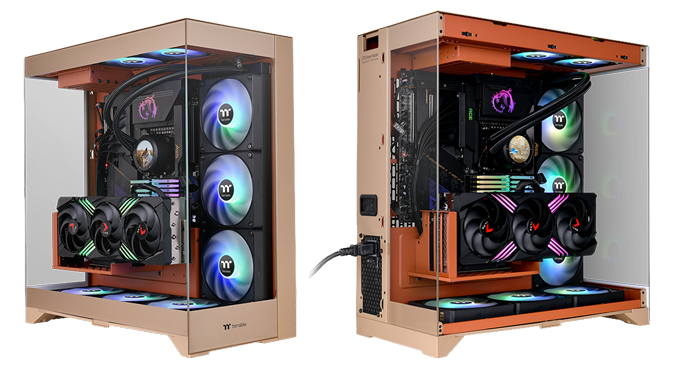 Thermaltake CTE E550 TG Gravel Sand Mid Tower Tempered Glass PC Gaming Case LN149819 - CA-1Z8 ...