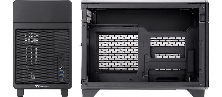 Thermaltake TR100 Black Mini Tower mini ITX PC Gaming Case LN155686 ...