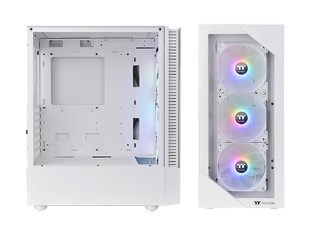 Thermaltake View 200 TG ARGB Snow Edition Mid Tower PC Case LN132201 ...