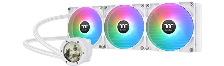 Thermaltake 420mm TH420 V2 ULTRA ARGB Sync Snow All In One CPU Water Cooler LN139346 - CL-W407 ...