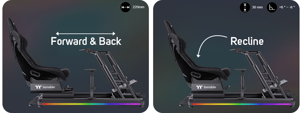 Thermaltake GR500 Premium Racing Simulator Cockpit LN145247 - GSC-R50 ...