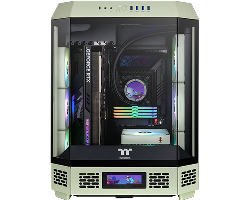 Thermaltake The Tower 600 Matcha Green Mid Tower Tempered Glass PC ...