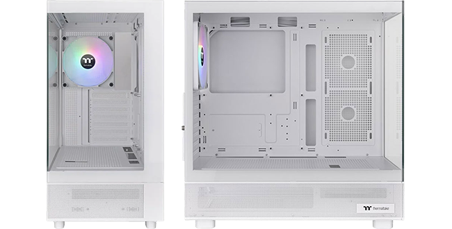 Thermaltake View 270 TG ARGB Mid Tower Tempered Glass PC Gaming Case Snow White LN145061 - CA ...