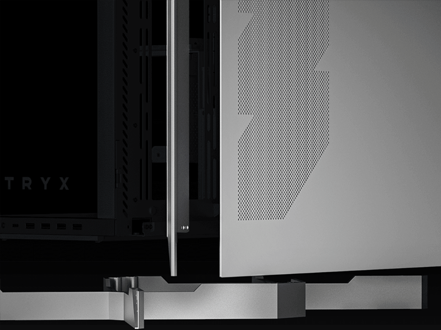 TRYX LUCA L70 White Mid-Tower Tempered Glass E-ATX PC Gaming Case ...