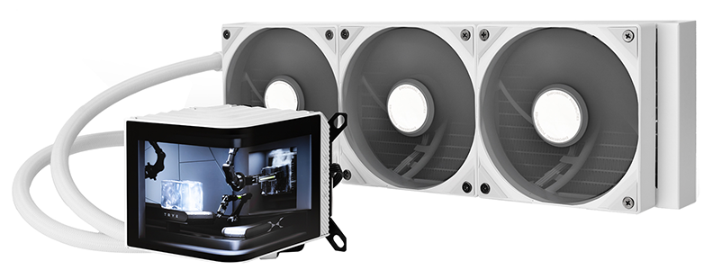 TRYX PANORAMA 360mm White AIO CPU Liquid Cooler Intel AMD LN156646 - L ...