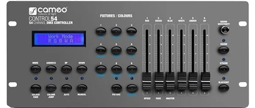Cameo Control 54 54-Channel DMX Controller LN130304 - CLCONTROL54 | SCAN UK