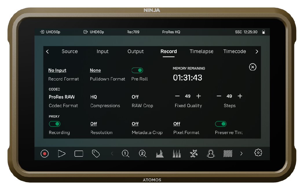 Atomos Ninja 5-Inch 1000nit HDR Monitor-Recorder LN139744 - AO ...