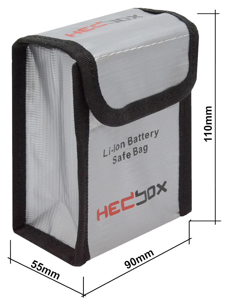 Hedbox FIREBAG-M Li-Ion Battery Safe Bag LN146069 - HEDFIREBAGM | SCAN UK