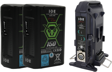 IDX 2 x CUE-J150 Batteries With Free VL-2X Battery Charger LN165898 ...