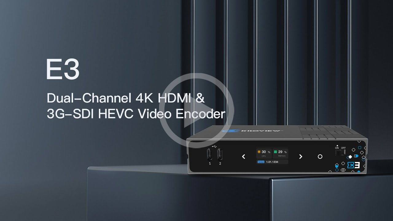 Kiloview E3 HDMI & SDI Dual Channel Video Encoder LN143850 | SCAN UK