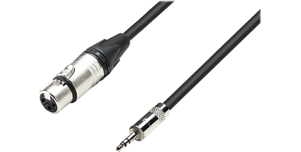 Adam Hall Cables 3m Neutrik XLR female to Minijack TRS Cable LN141830 ...