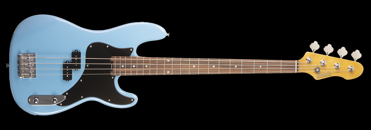 Blade Austin Classic Bass, Sonic Blue, Pau Ferro FB, Chrome Parts ...