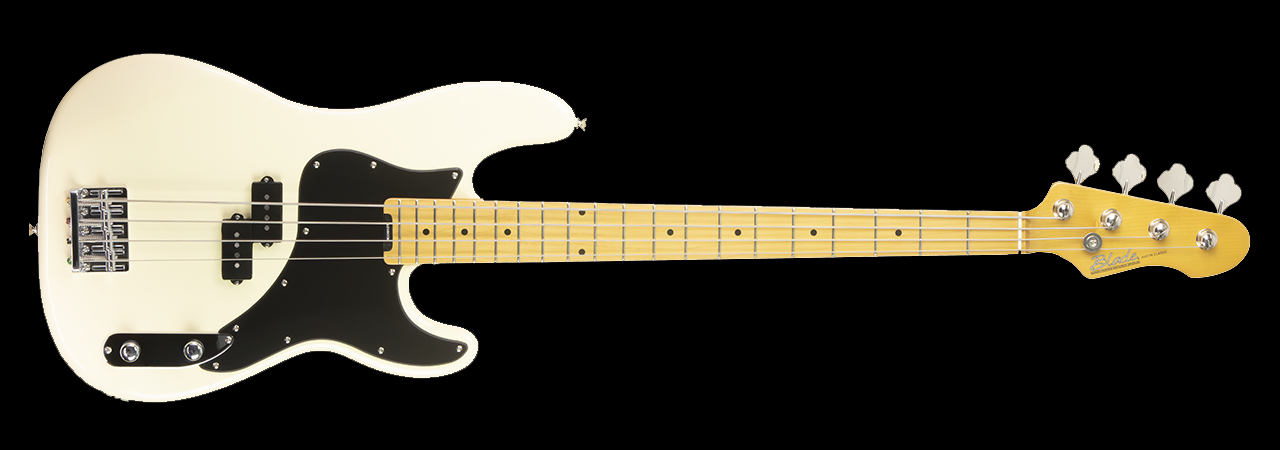 Blade Austin Classic Bass, Vintage White, Maple FB, Chrome Parts ...