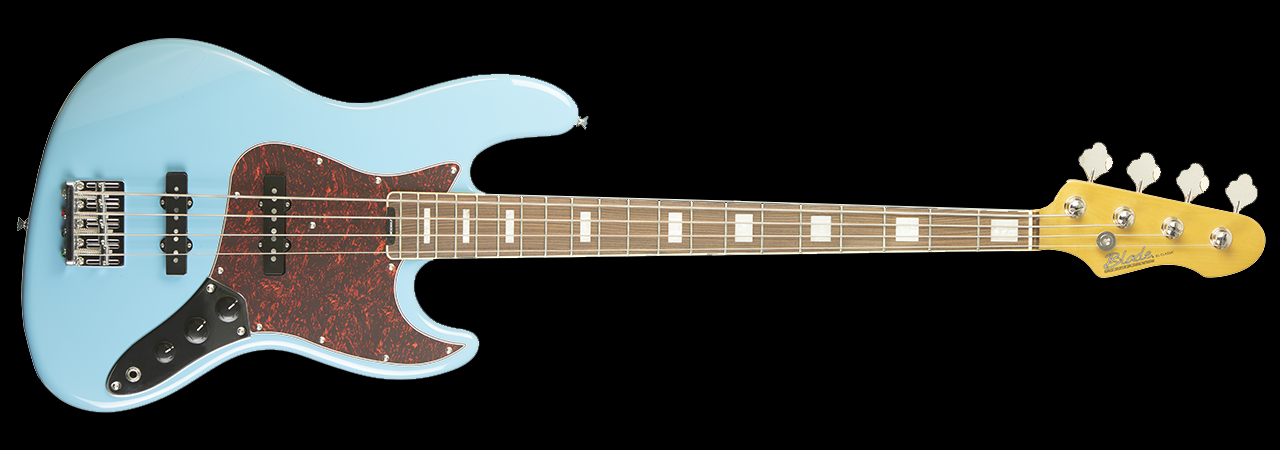 Blade B-1 Classic, Sonic Blue, Pau Ferro FB, Chrome Parts LN132945 - B ...