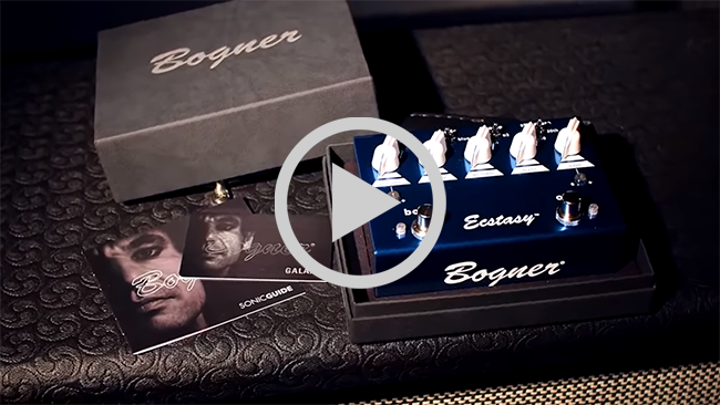 (Open Box) Ecstasy Blue Guitar Pedal by Bogner LN128658 | SCAN UK