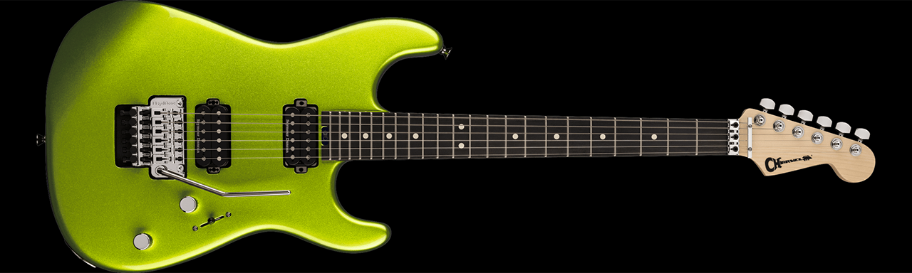Charvel Pro-Mod San Dimas Style 1 HH FR E - Lime Green Metallic ...