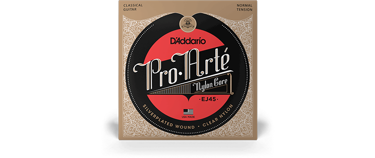 D'addario EJ45 Normal Tension, Pro-Arté Nylon Classical Guitar Strings ...