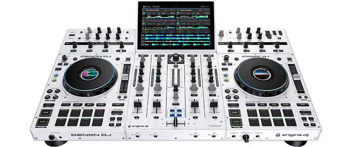 Denon PRIME4+ Standalone DJ Controller (White) LN156451 - PRIME4+WXUK ...