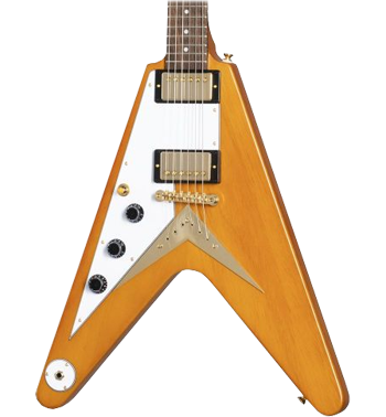 Epiphone Korina Flying V Left-Handed (Incl. Hard Case) Aged Natural ...