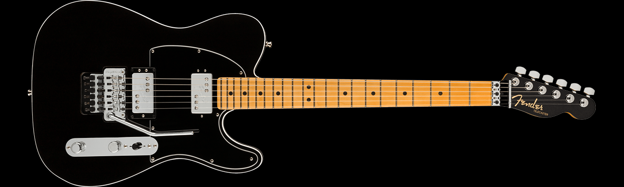 Fender American Ultra Luxe Telecaster Floyd Rose HH, Maple Fingerboard ...