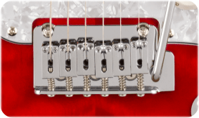 Squier FSR Affinity Series Stratocaster QMT, Crimson Red Transparent ...