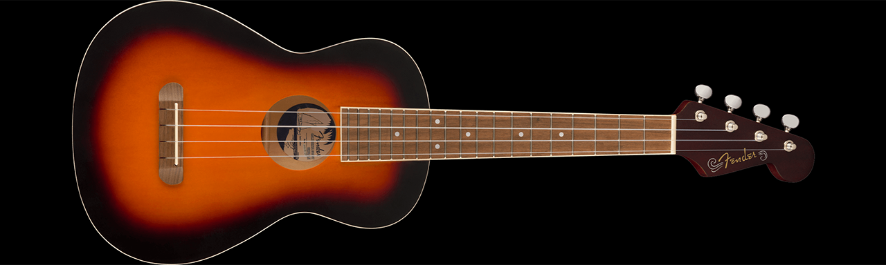 Fender Avalon Tenor Ukulele, Walnut Fingerboard, 2-Colour Sunburst ...