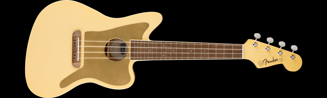 Fender FSR Fullerton Jazzmaster Uke, Vintage White LN135482 ...