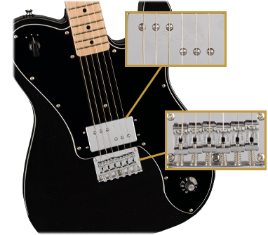 Squier - Paranormal Esquire® Deluxe, Maple Fingerboard, Black Pickguard ...