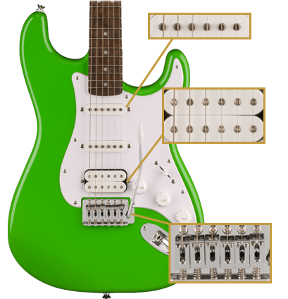 Squier - Squier Sonic Stratocaster HSS, Laurel Fingerboard, White ...