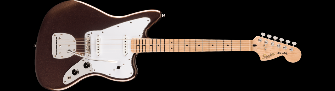Squier - Affinity Jaguar - Mystic Metallic Brown with Maple Fingerboard LN149579 - 0378402594 ...
