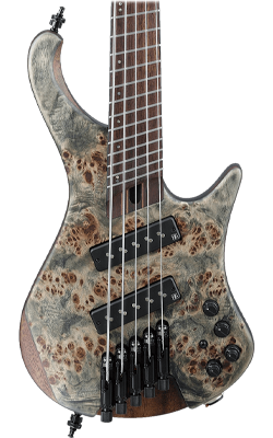 Ibanez EHB1505MS-BIF 5 String Bass Guitar - Black Ice Flat LN133463 ...