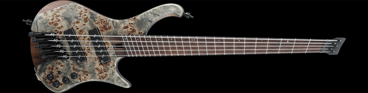 Ibanez EHB1505MS-BIF 5 String Bass Guitar - Black Ice Flat LN133463 ...