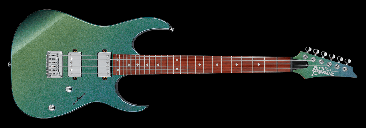 Ibanez GRG121SP Electric Guitar - Green Yellow Chameleon LN138511 ...