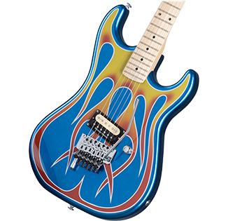 Kramer Baretta Hot Rod Guitar - Blue Sparkle with Flames LN129843 ...
