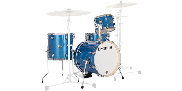 Ludwig Breakbeats Questlove Blue Sparkle Shell Pack LN131372 ...