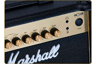 Marshall MG15R 15W Black and gold Guitar Combo LN137445 - MG15GR | SCAN UK
