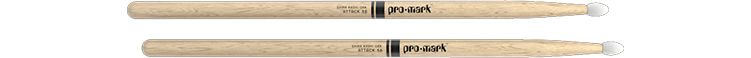 ProMark Classic Attack 5B Shira Kashi Oak Drumstick, Oval Nylon Tip ...