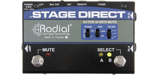Radial StageDirect Muting DI Box LN136445 - R800-1170-00 | SCAN UK