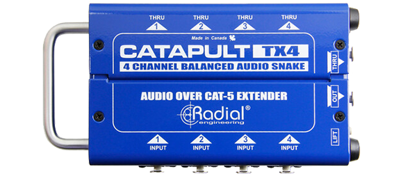 Radial Catapult RX4M 4-Channel Cat5 Snake Transmitter LN136450 - R800 ...