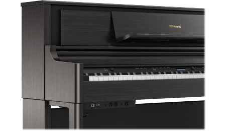 Roland LX705-CH Upright Piano Set with Stand (Charcoal Black) LN143385 ...