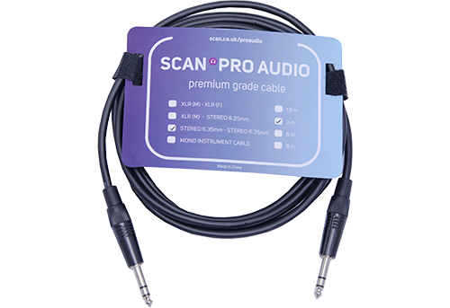 Scan Pro Audio - 6.35mm Stereo Jack to 6.35mm Stereo Jack Lead - 3m ...