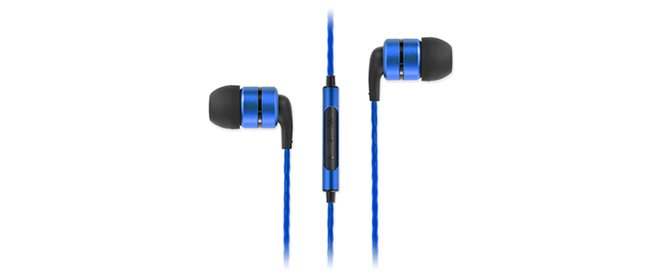 SoundMAGIC E80C In Ear Isolating Earphones with Mic Blue LN149086 - P000675 | SCAN UK