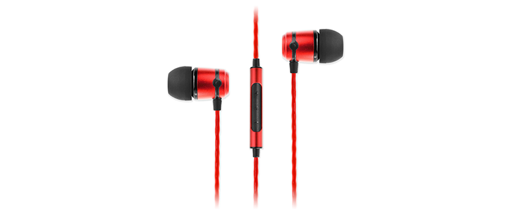 SoundMAGIC E50C In Ear Isolating Earphones with Mic Red LN149091 ...