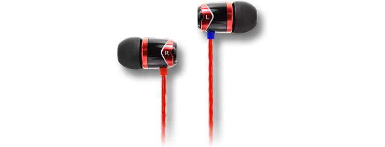 SoundMAGIC E10 Earphones Black and Red LN149111 - P000488 | SCAN UK