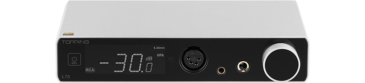 Topping L70 Full Balanced NFCA Headphone Amp Silver LN133926 | SCAN UK