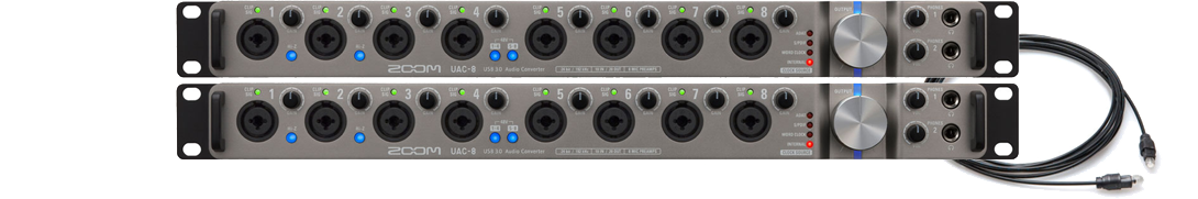 Zoom UAC-8 (Pair) & 6Ft Hosa ADAT optical cable LN143738 - ZRCUAC8 ...