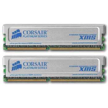 Corsair Memory XMS 2GB DDR PC-3200 (400) Single Channel Desktop LN29042 ...