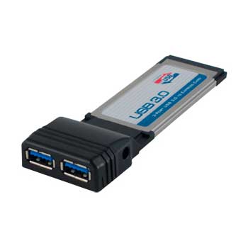 2 Port Scan HCU-330NC SuperSpeed USB3.0 ( NEC ) 5Gbps Express Card for ...