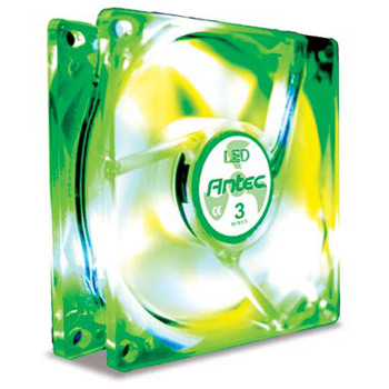 Antec TriCool Green LED Fan Manual 3-speed switch 3-pin & 4-pin ...