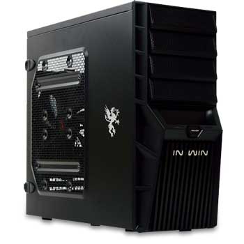 IN WIN Griffin Black Mid Tower Computer Case LN33391 - GRIFFIN | SCAN UK